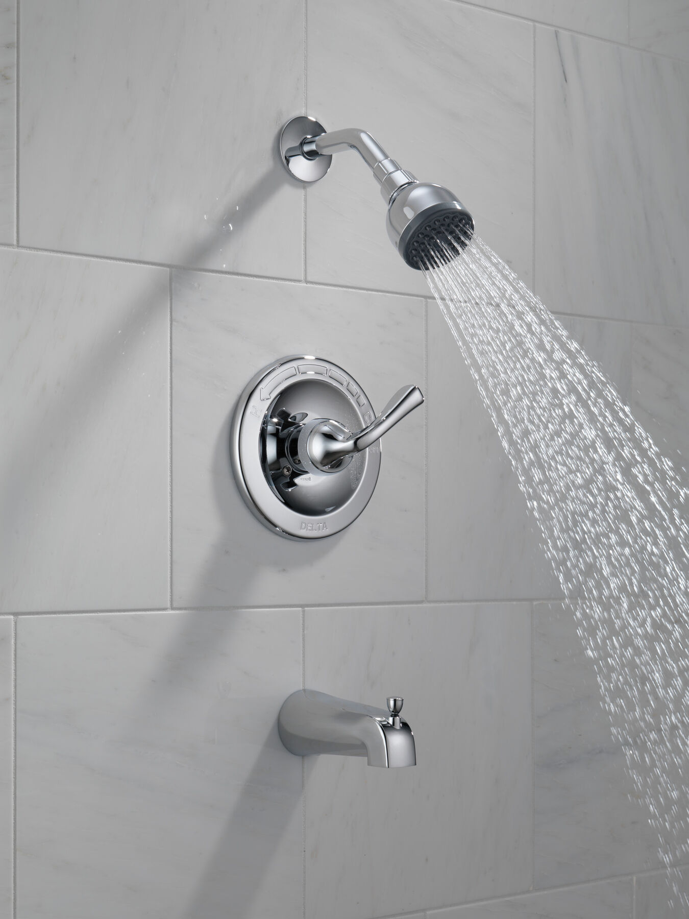 Single Handle Tub and Shower in Chrome B114920 | Delta Faucet