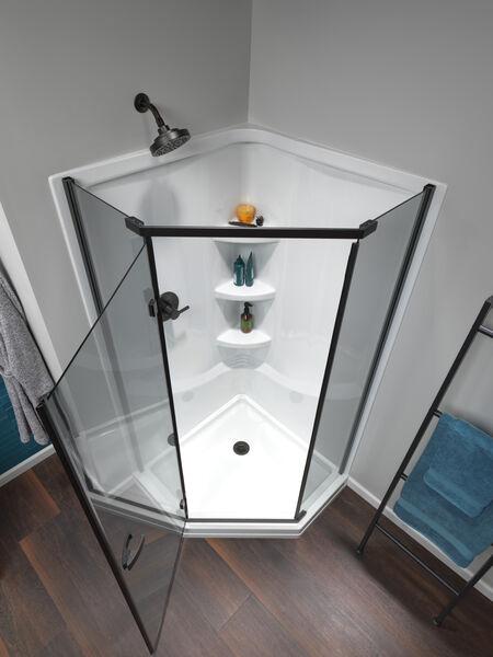 38'' Direct-to-Stud Corner Shower Wall Set