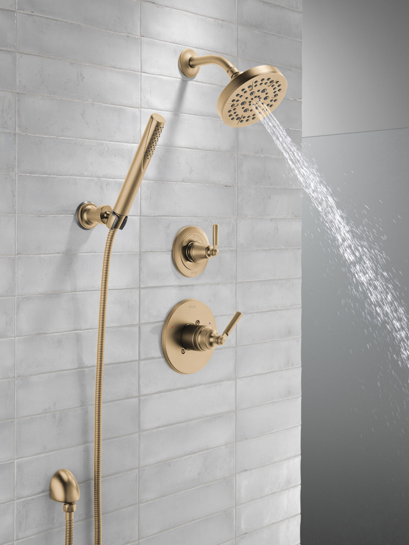 3-Setting Custom Shower Bundle - 14 Series in Champagne Bronze FVS6 ...
