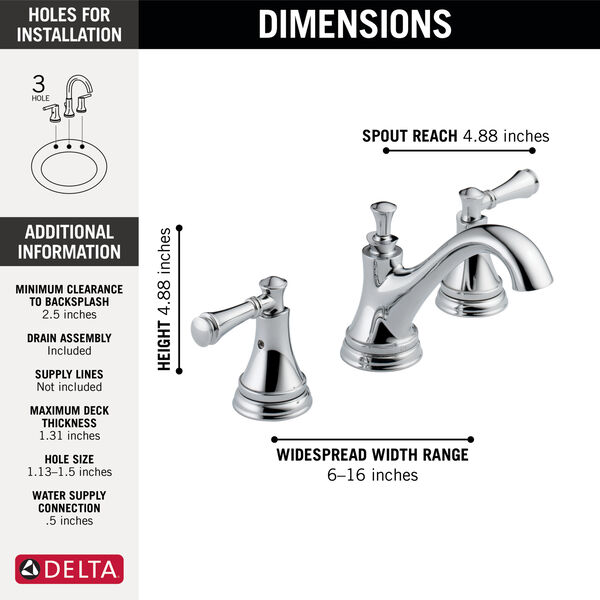 How To Install Delta Widespread Bathroom Faucet - Artcomcrea
