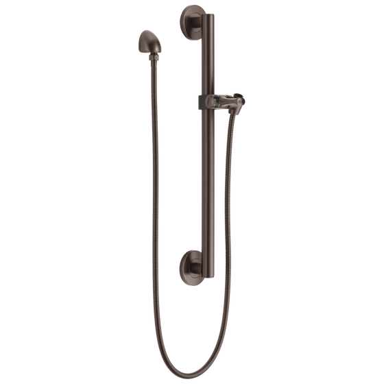 Adjustable Slide Bar / Grab Bar Assembly with Elbow in Venetian Bronze ...