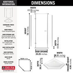 Shower Bases and Walls: One Piece Showers | Delta Faucet