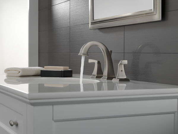 Two Handle Widespread Bathroom Faucet (Recertified) in Stainless 3551LF ...