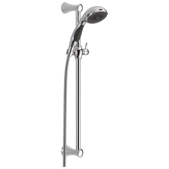 Premium 3-Setting Slide Bar Hand Shower in Chrome 57014 | Delta Faucet