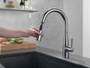 Single Handle Pull-Down Kitchen Faucet in Arctic Stainless 9113-AR-DST ...