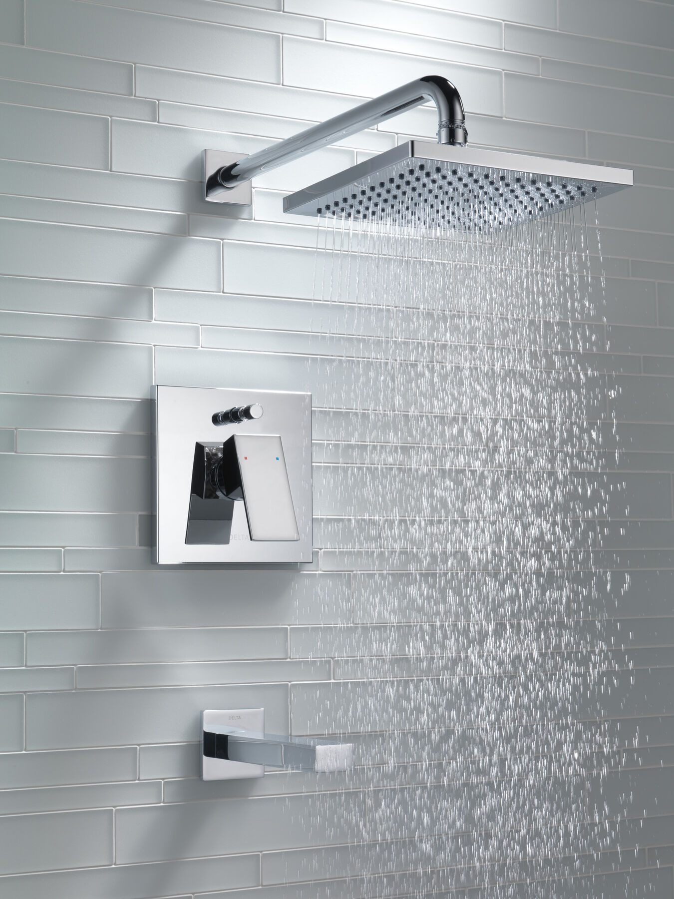 Square Shower Arm in Chrome RP60674 | Delta Faucet