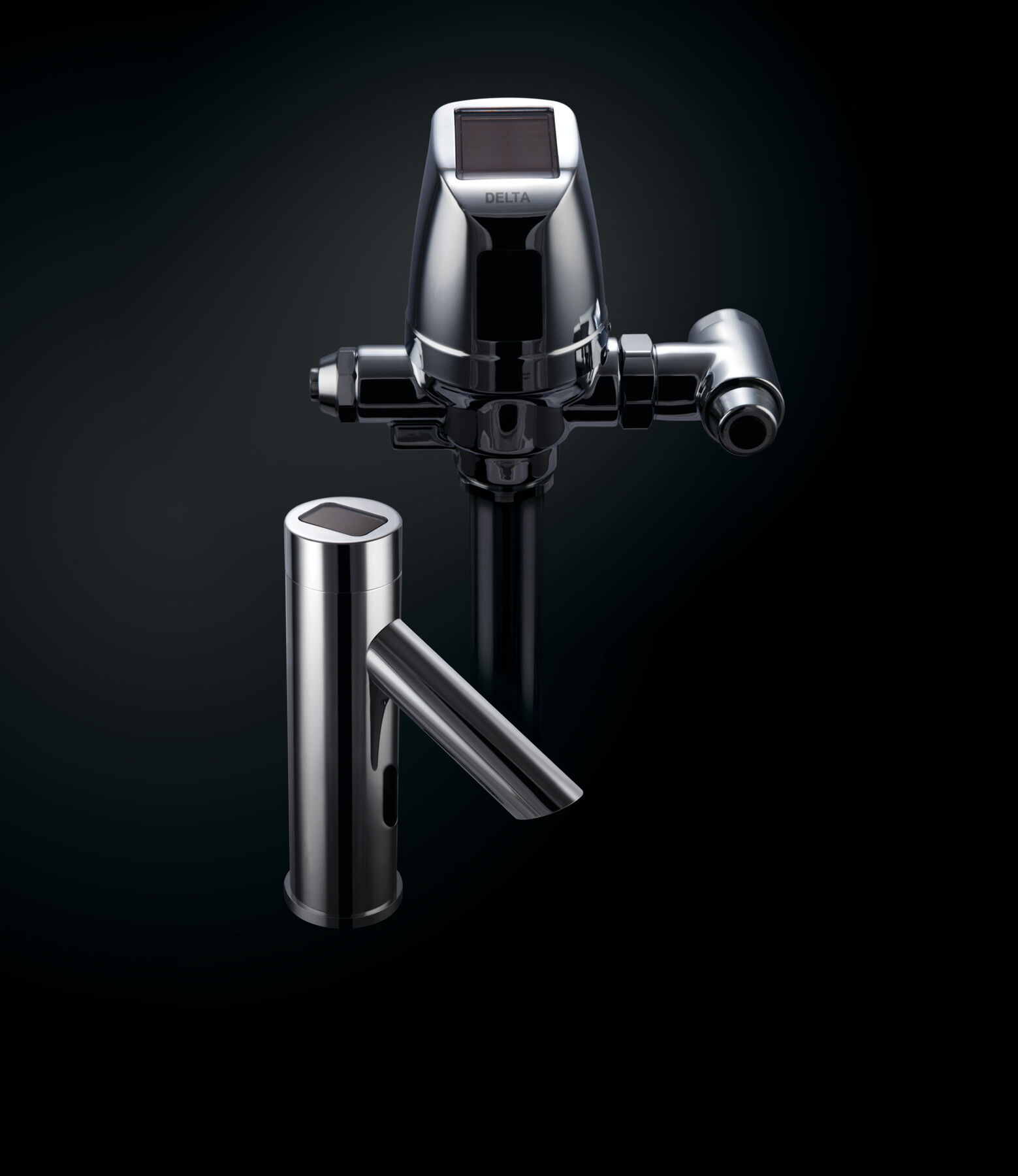 Solar Electronic Lavatory Faucet - Single Temperature in Chrome DEMD ...