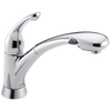 Single Handle Pull-Out Kitchen Faucet in Chrome 470-DST | Delta Faucet