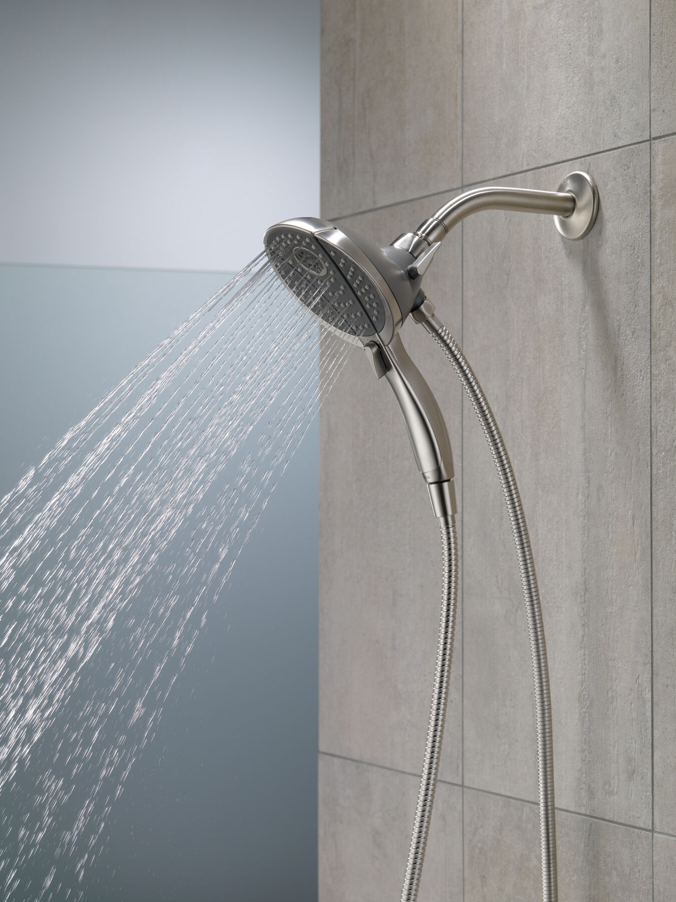 In2ition® 4-Setting Two-in-One Shower in Stainless 58467-SS | Delta Faucet