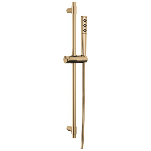 Premium Single-Setting Slide Bar Hand Shower in Lumicoat® Champagne ...