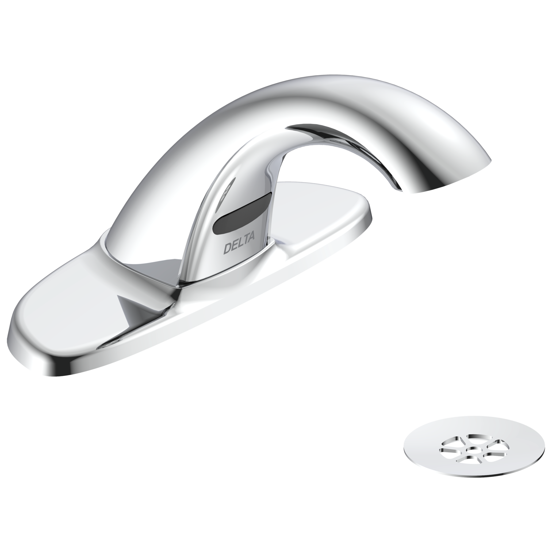 Battery Electronic Lav Faucet, VR 0.5GPM, Grid Strainer in Chrome 591 ...