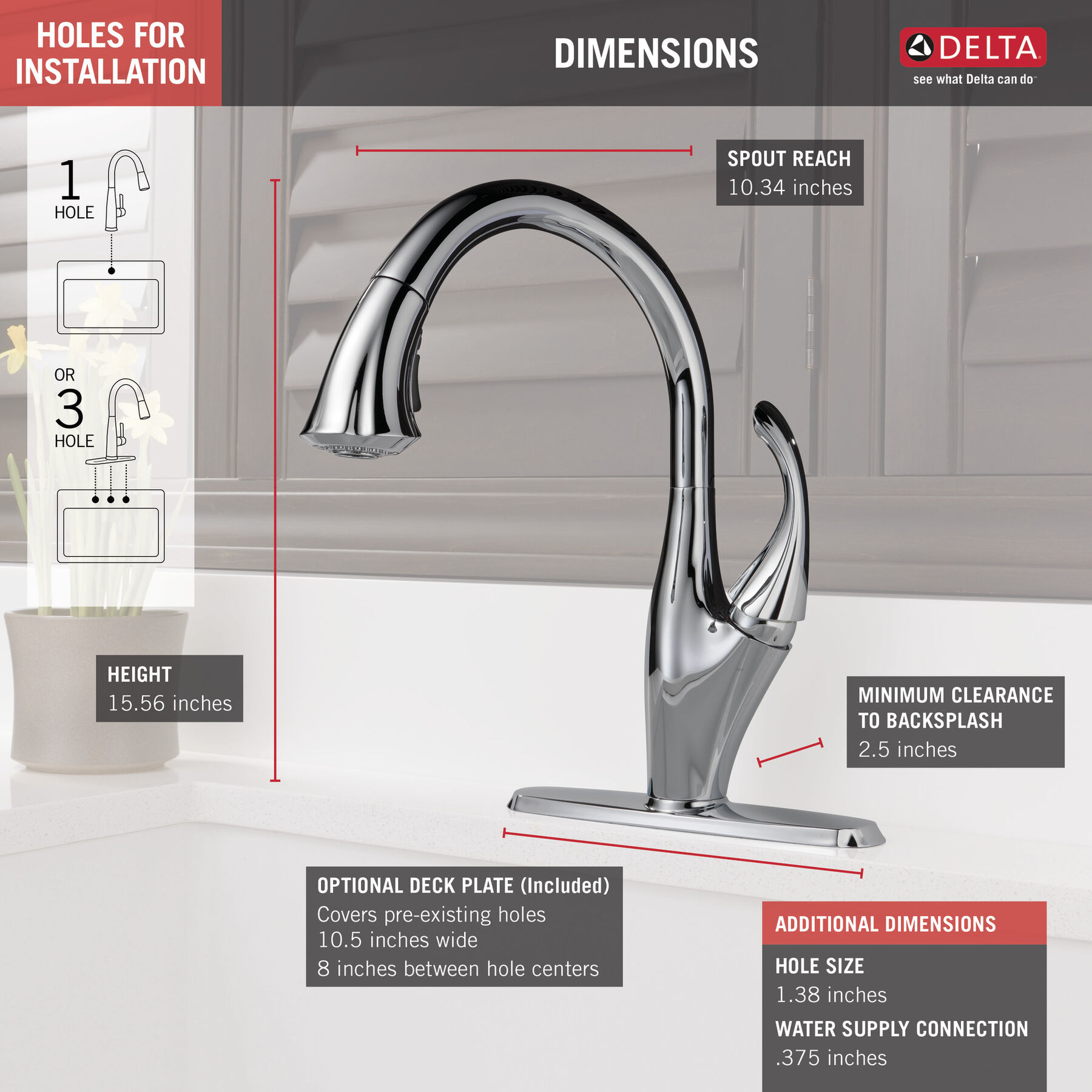 Single Handle Pull-Down Kitchen Faucet with ShieldSpray® Technology in ...