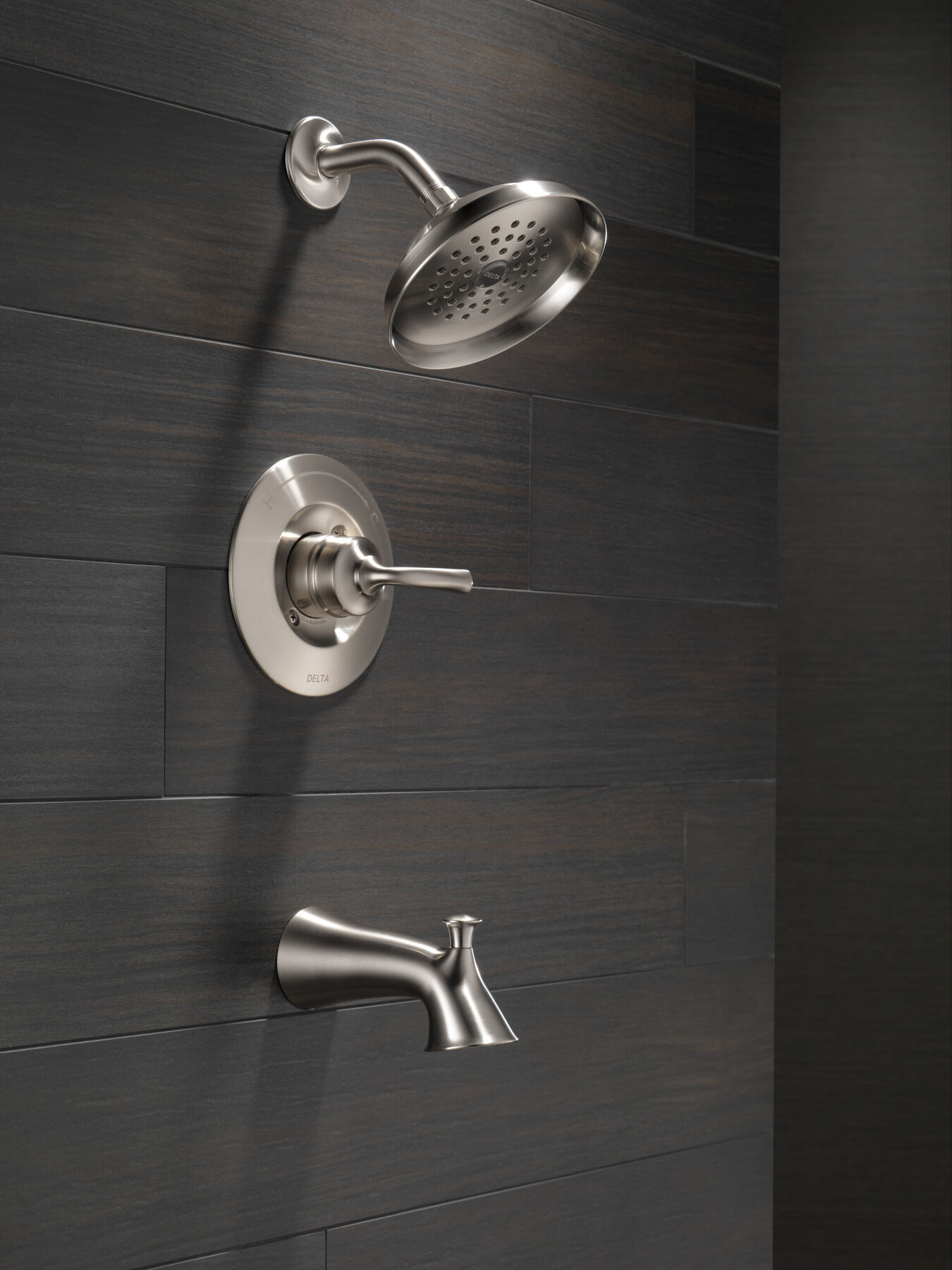 Monitor(R) 14 Series Tub and Shower in Stainless 144716C-SS | Delta Faucet