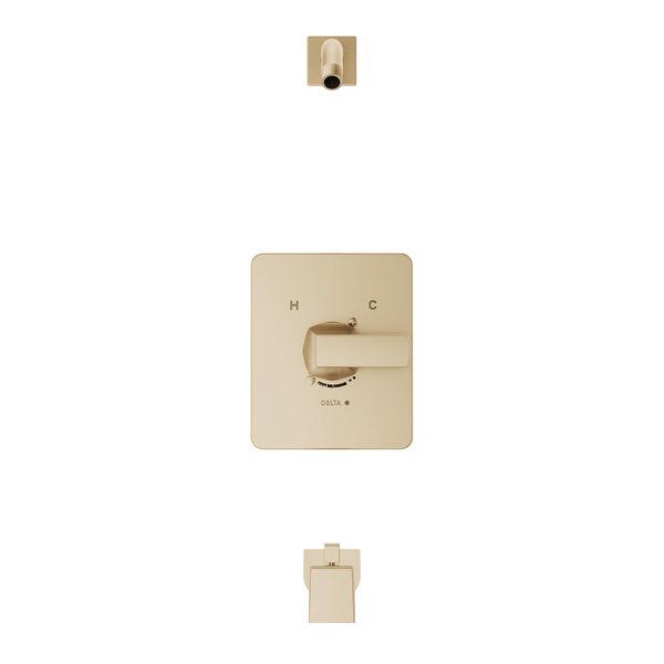 Monitor 14 Series Tub & Shower - Less Head in Champagne Bronze T14437 ...