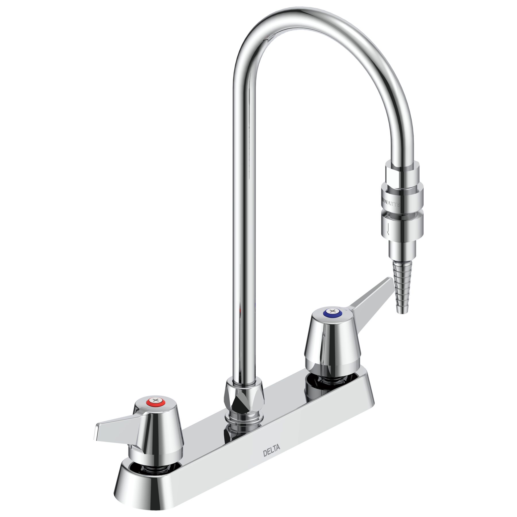 Two Handle 8 In Deck-mount Laboratory Mixing Faucet in Chrome W6740-9-C ...
