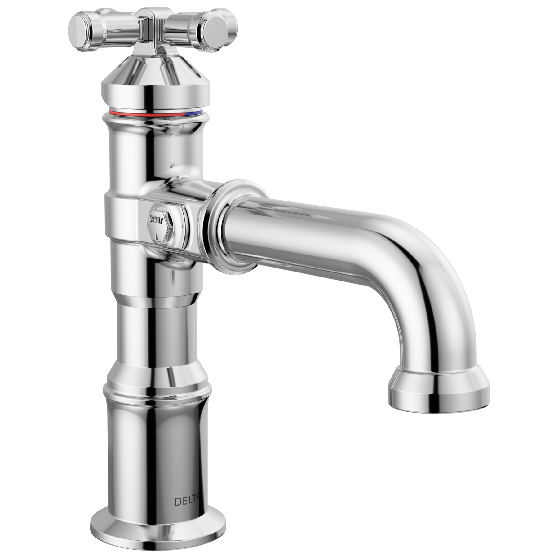 Single Handle Bathroom Faucet in Lumicoat® Chrome 587-PR-DST | Delta Faucet