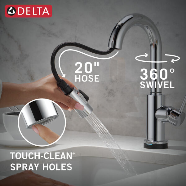 Touch2O Pull-Down Prep Faucet 1L (Recertified) in Chrome 9959T-DST-R ...