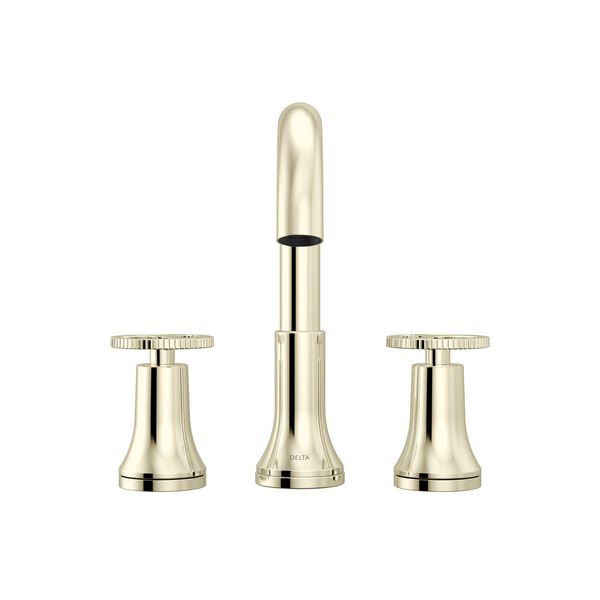 Two Handle Widespread Bathroom Faucet in Polished Nickel 3558-PNMPU-DST | Delta Faucet
