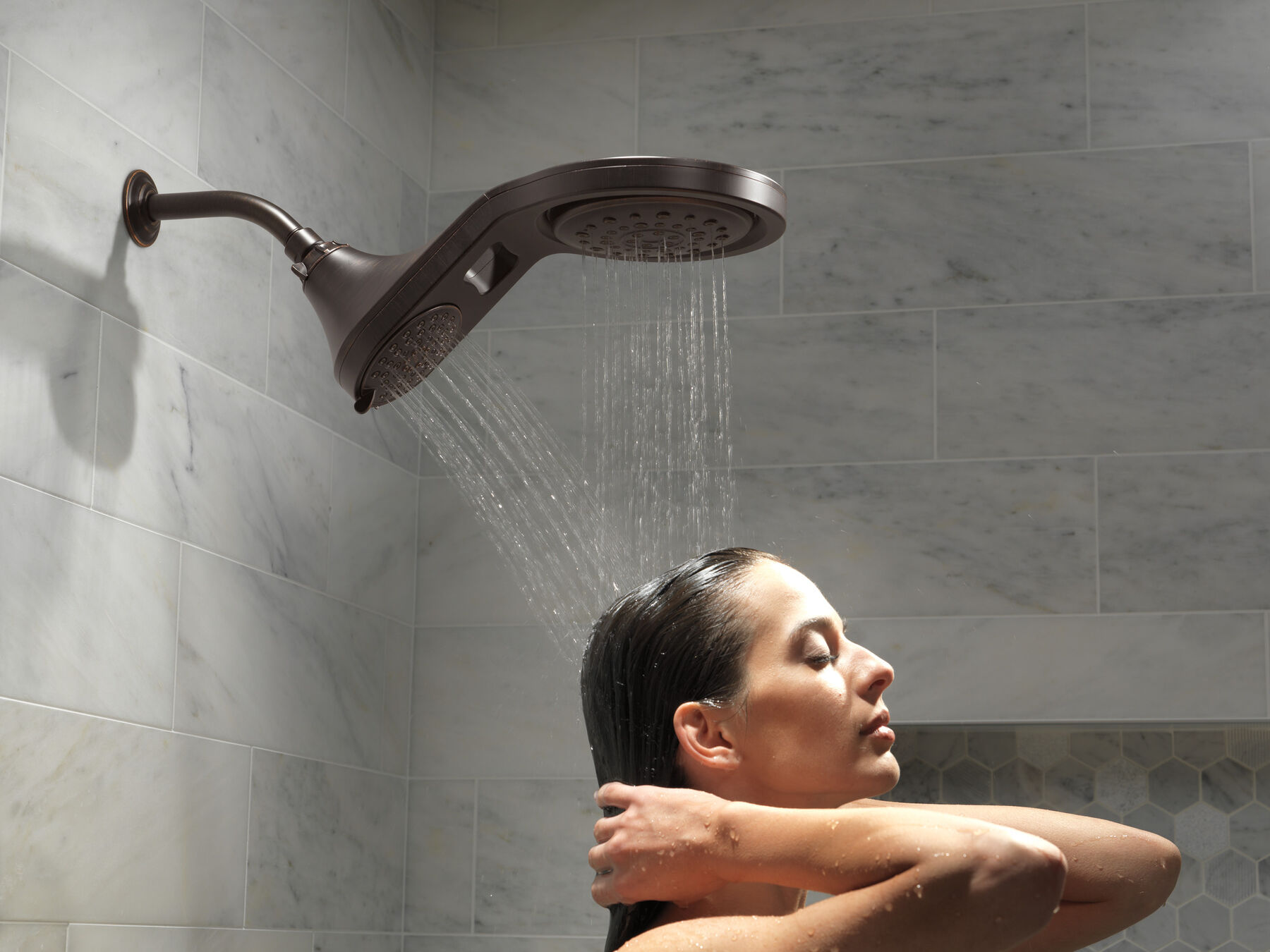 Shower Arm in Venetian Bronze RP40593RB | Delta Faucet