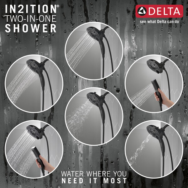 In2ition® H2Okinetic® 5-Setting Two-in-One Shower (Recertified) in ...