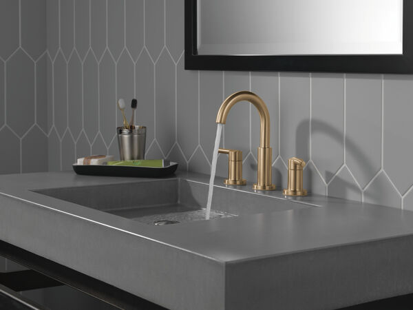 Two Handle Widespread Bathroom Faucet in Champagne Bronze 35749LF-CZ ...