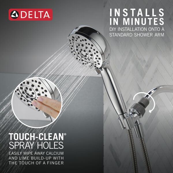 6-Setting Hand Shower with Cleaning Spray in Chrome 75719 | Delta Faucet