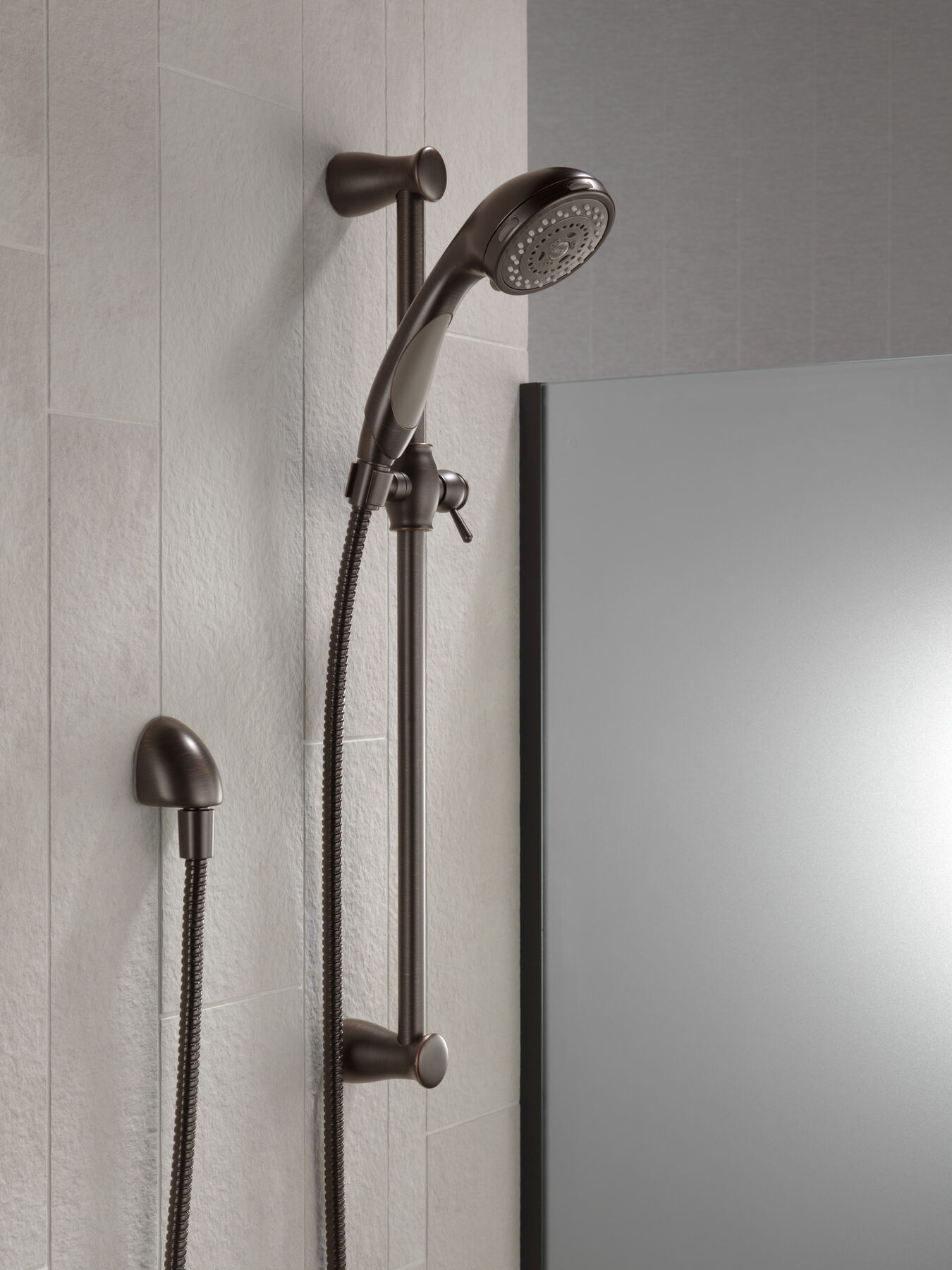 Premium 3-Setting Slide Bar Hand Shower in Venetian Bronze 57014-RB ...