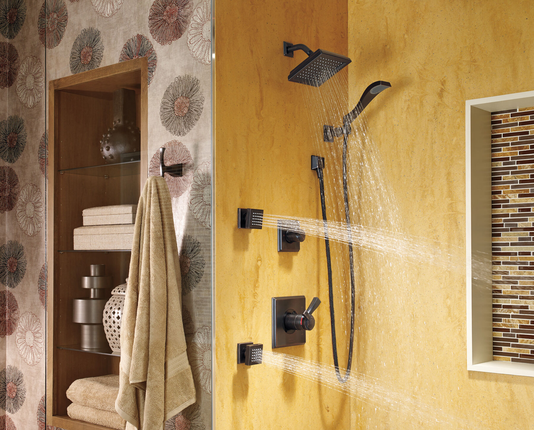Square Wall Elbow for Hand Shower in Venetian Bronze 50570-RB | Delta ...