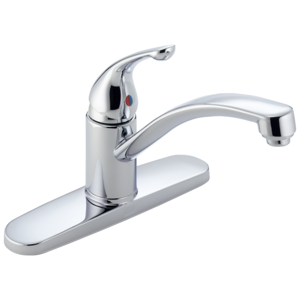 Single Handle Kitchen Faucet in White 150-WHWF | Delta Faucet
