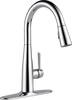 Single Handle Pull-Down Kitchen Faucet in Chrome 9113-DST | Delta Faucet