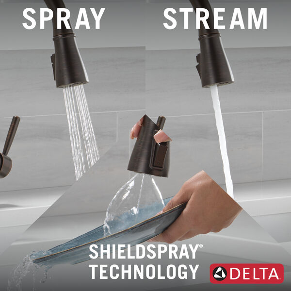 Single Handle Pull-Down Kitchen Faucet with Soap Dispenser and ...