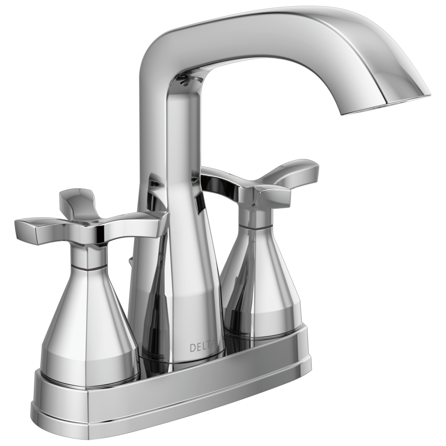 Two Handle Centerset Bathroom Faucet in Lumicoat® Chrome 257766-PR-MPU-DST | Delta Faucet