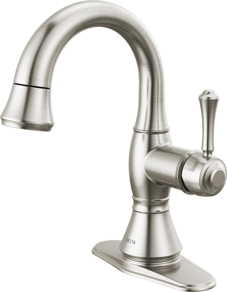 Single Handle Pull Down Bathroom Faucet in Stainless 597-SSPD-DST ...