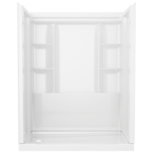 EverEdge Shower Wall 60x32" in High Gloss White B12207-6032-WH | Delta ...