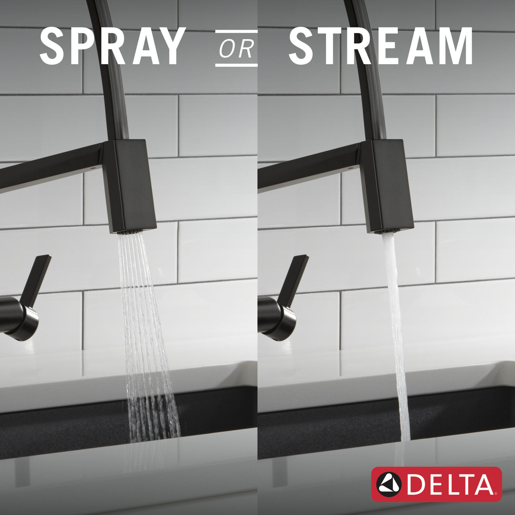 Pull-Down Kitchen Faucet 1L w/Exp. Hose (Recertified) in Matte Black ...