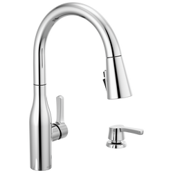 Pull-Down Kitchen Faucet 1L w/Soap (Recertified) in Champagne Bronze ...
