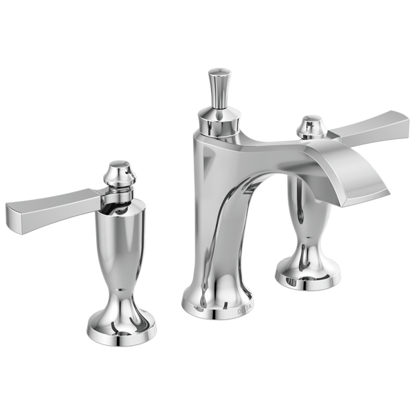Two Handle Widespread Bathroom Faucet in Chrome 3556-MPU-DST | Delta Faucet