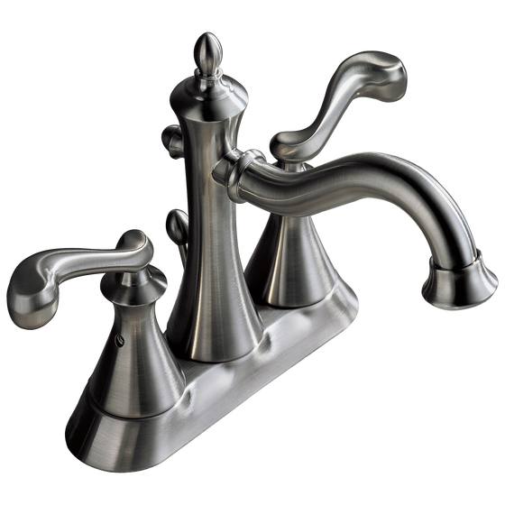 Two Handle Centerset Lavatory Faucet in Stainless 25925-SS | Delta Faucet