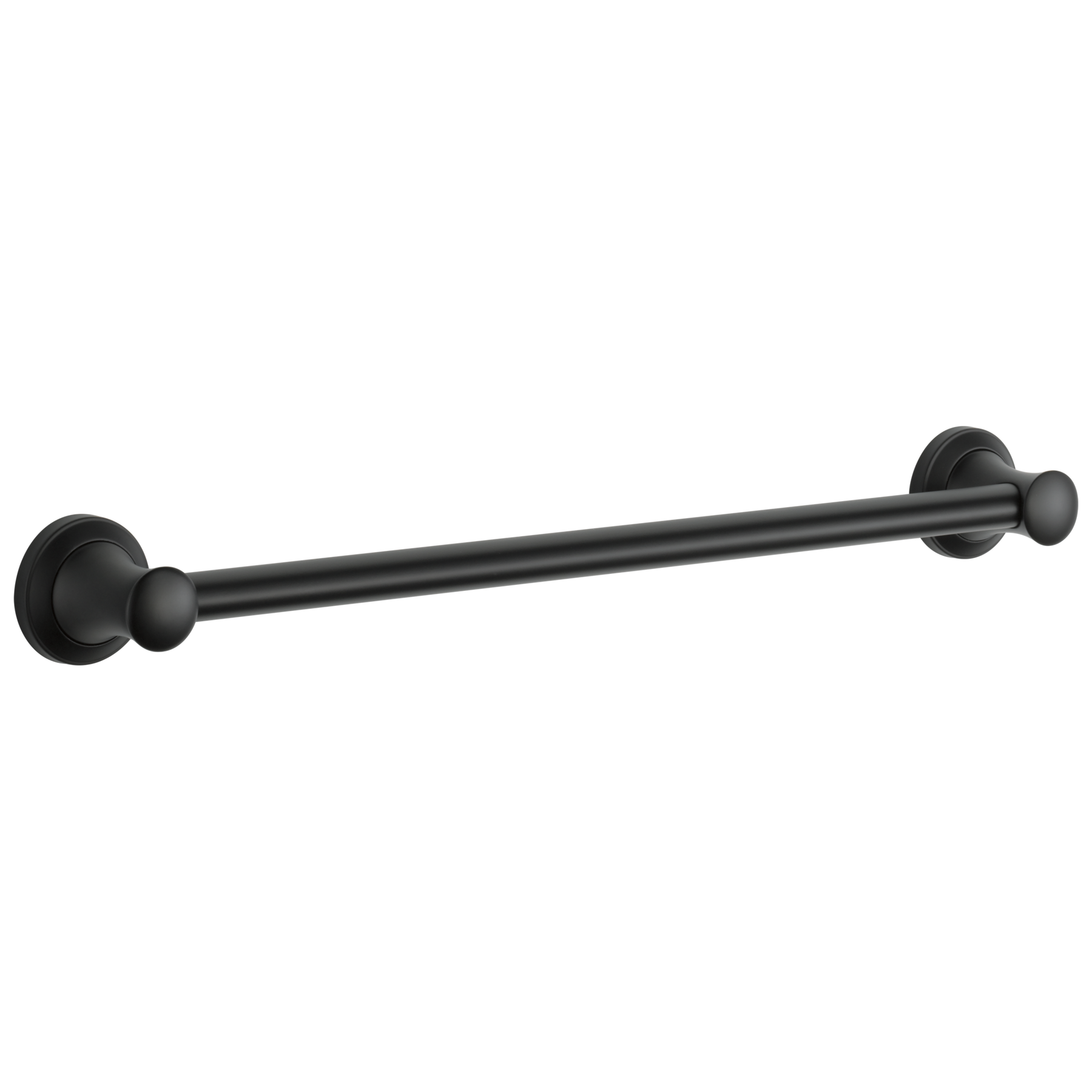 24" Transitional Decorative Grab Bar in Matte Black 41724-BL | Delta Faucet