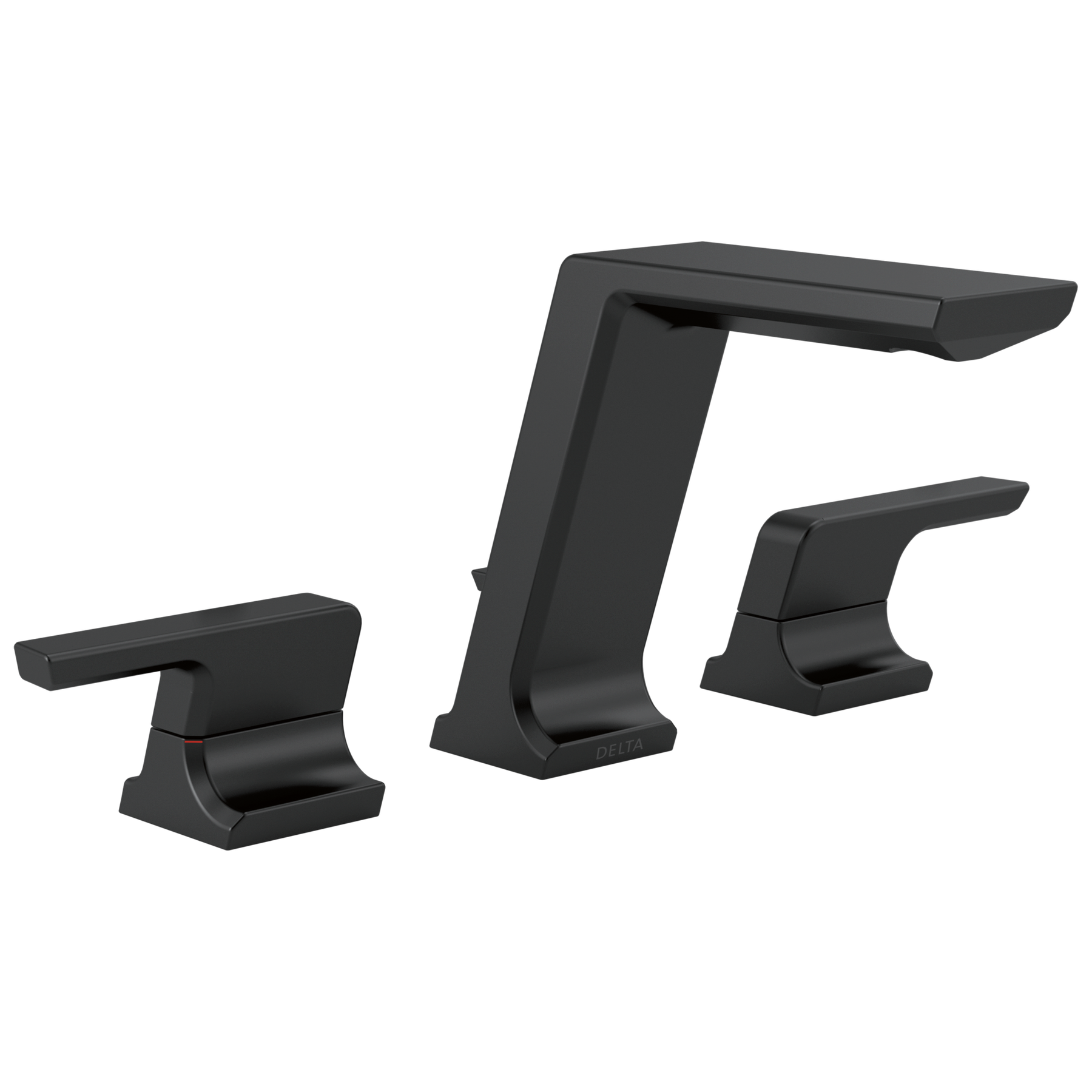 Two Handle Widespread Bathroom Faucet in Matte Black 3599LF-BLMPU | Delta Faucet