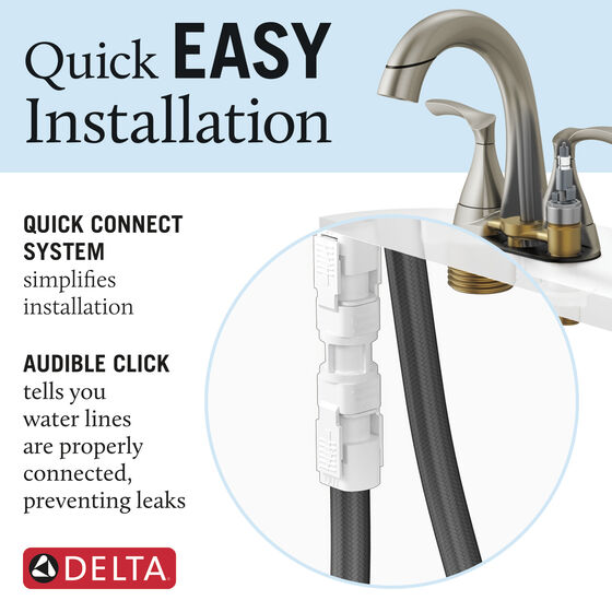Two Handle Centerset Pull-Down Bathroom Faucet in Matte Black 25748LF ...