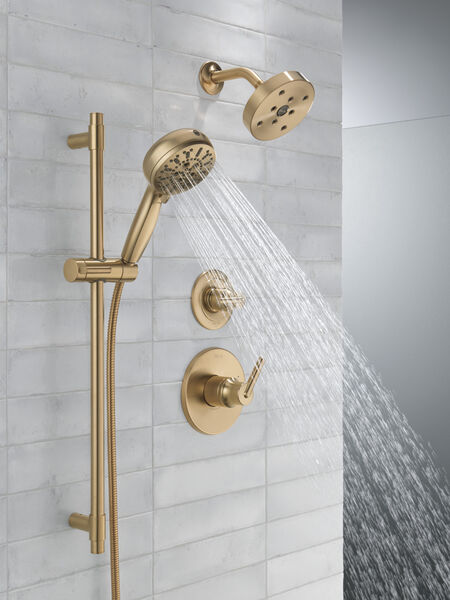 7-Setting Slide Bar Hand Shower with Cleaning Spray in Lumicoat ...