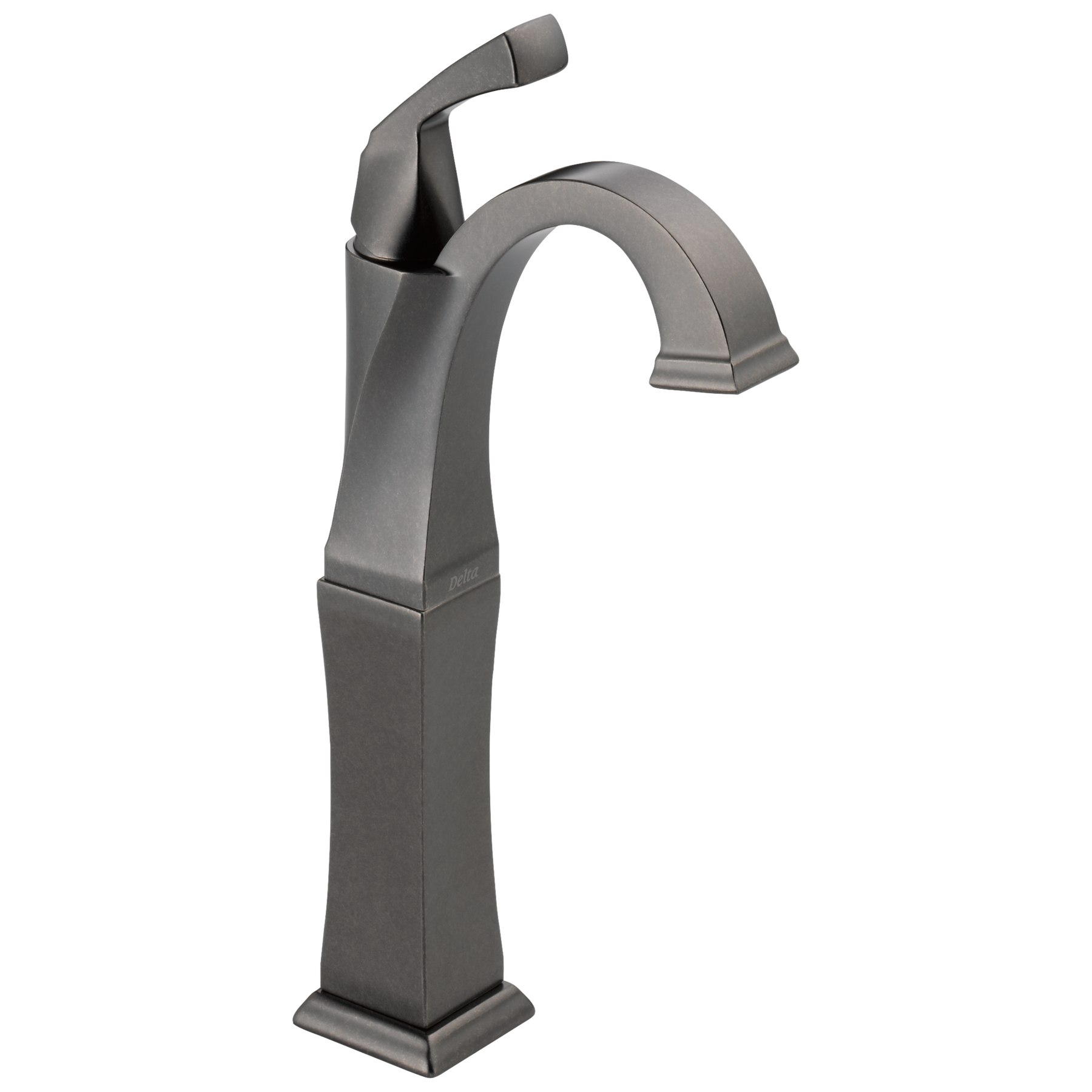 Single Handle Lavatory Faucet w/ Riser in Aged Pewter 751-PT | Delta Faucet