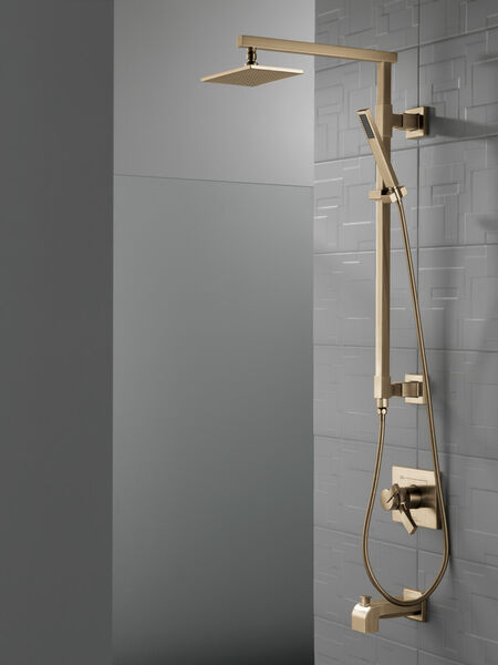 Emerge® 26" Angular Shower Column in Lumicoat® Champagne Bronze 58420 ...