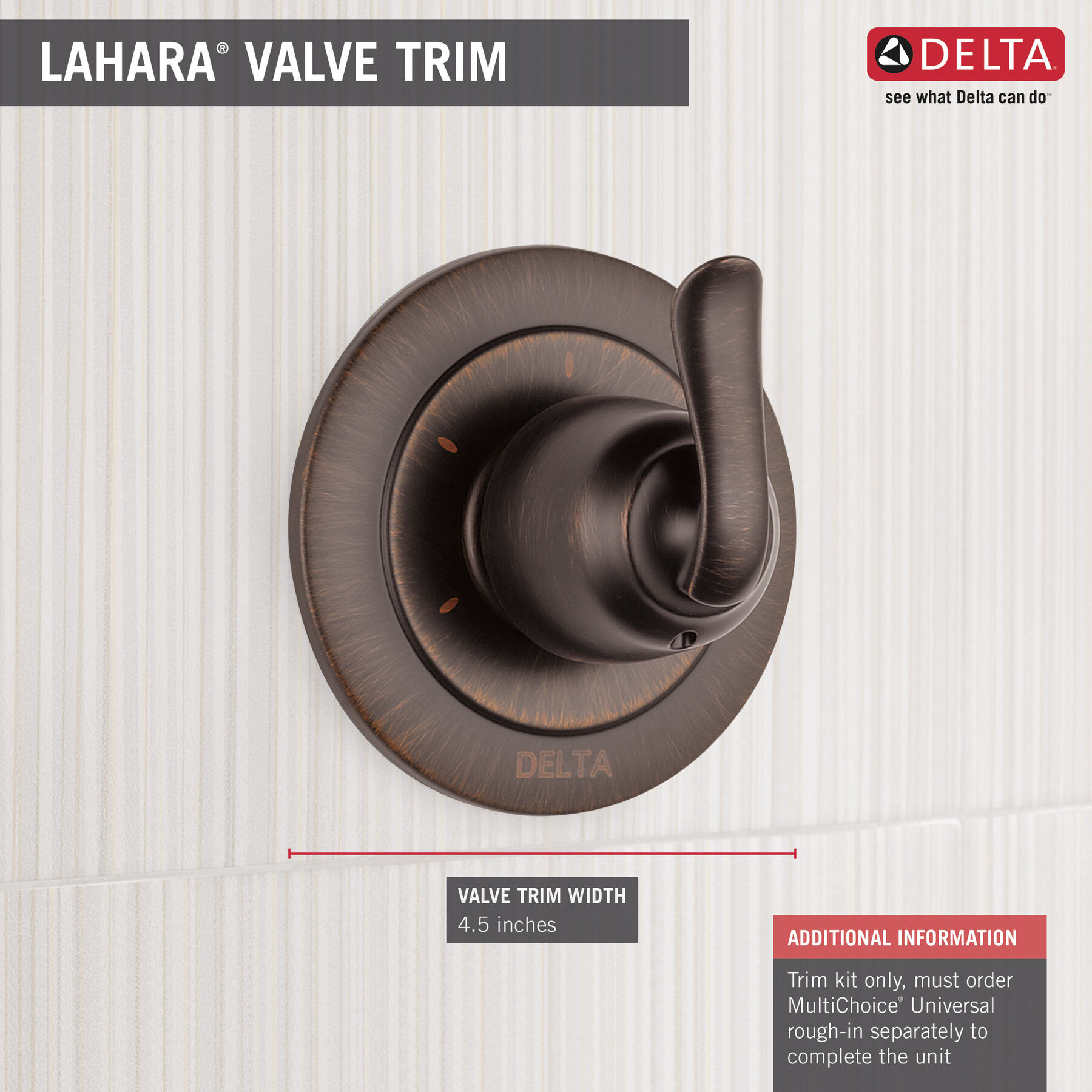 3-Setting 2-Port Diverter Trim in Venetian Bronze T11894-RB | Delta Faucet
