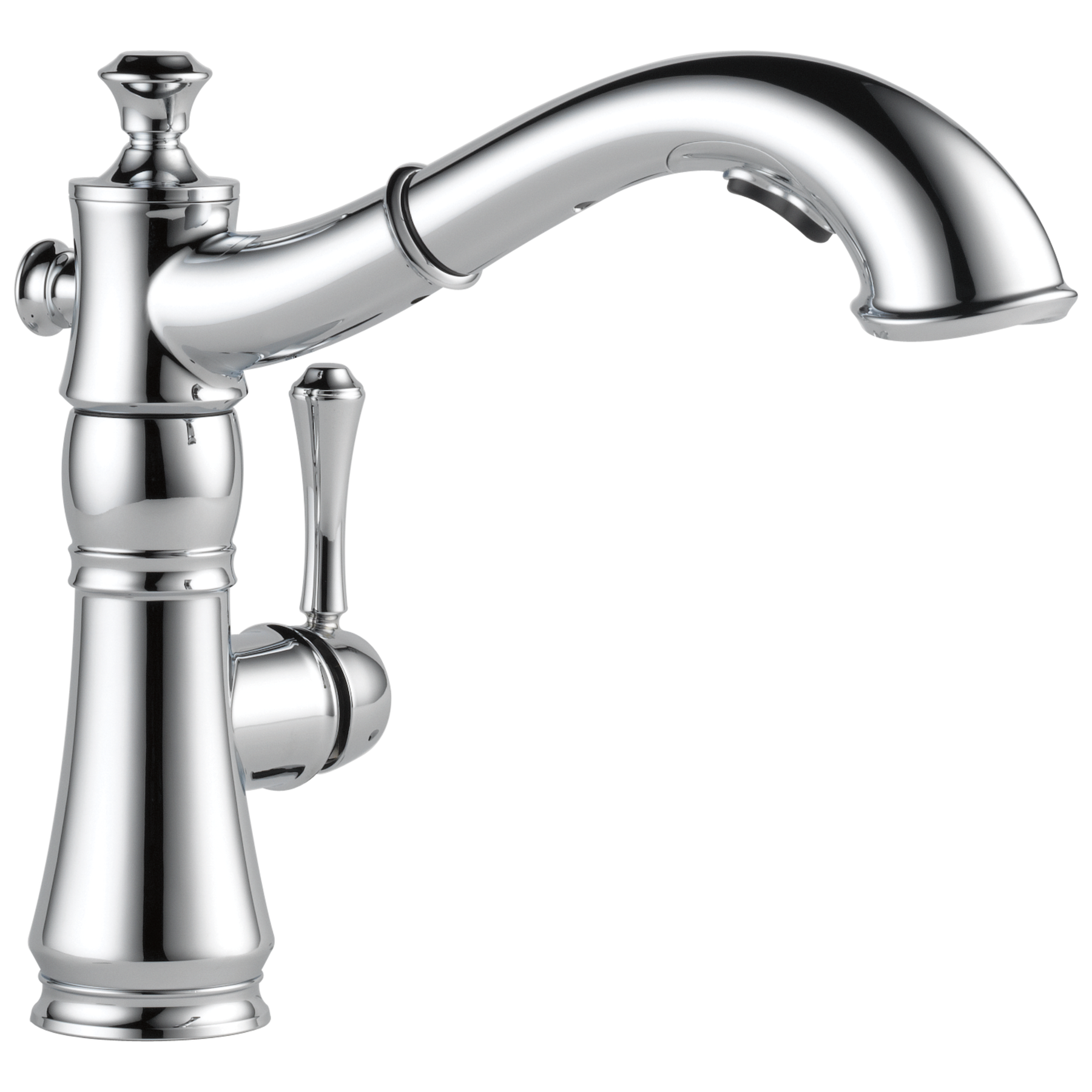 Single Handle Pull-Out Kitchen Faucet in Chrome 4197-DST | Delta Faucet