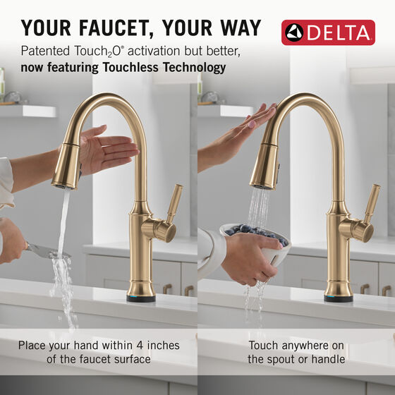 Touch2O® Technology Kitchen Faucet with Touchless Technology in ...