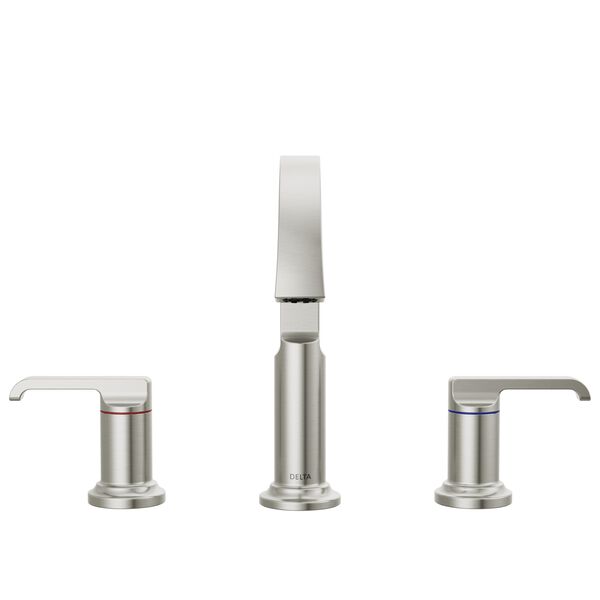 Two Handle Widespread Bathroom Faucet in Lumicoat® Stainless 35588-SS-PR-DST | Delta Faucet