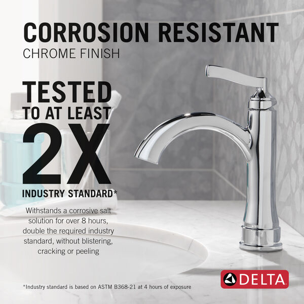 Single Handle Bathroom Faucet in Chrome 15822LF | Delta Faucet