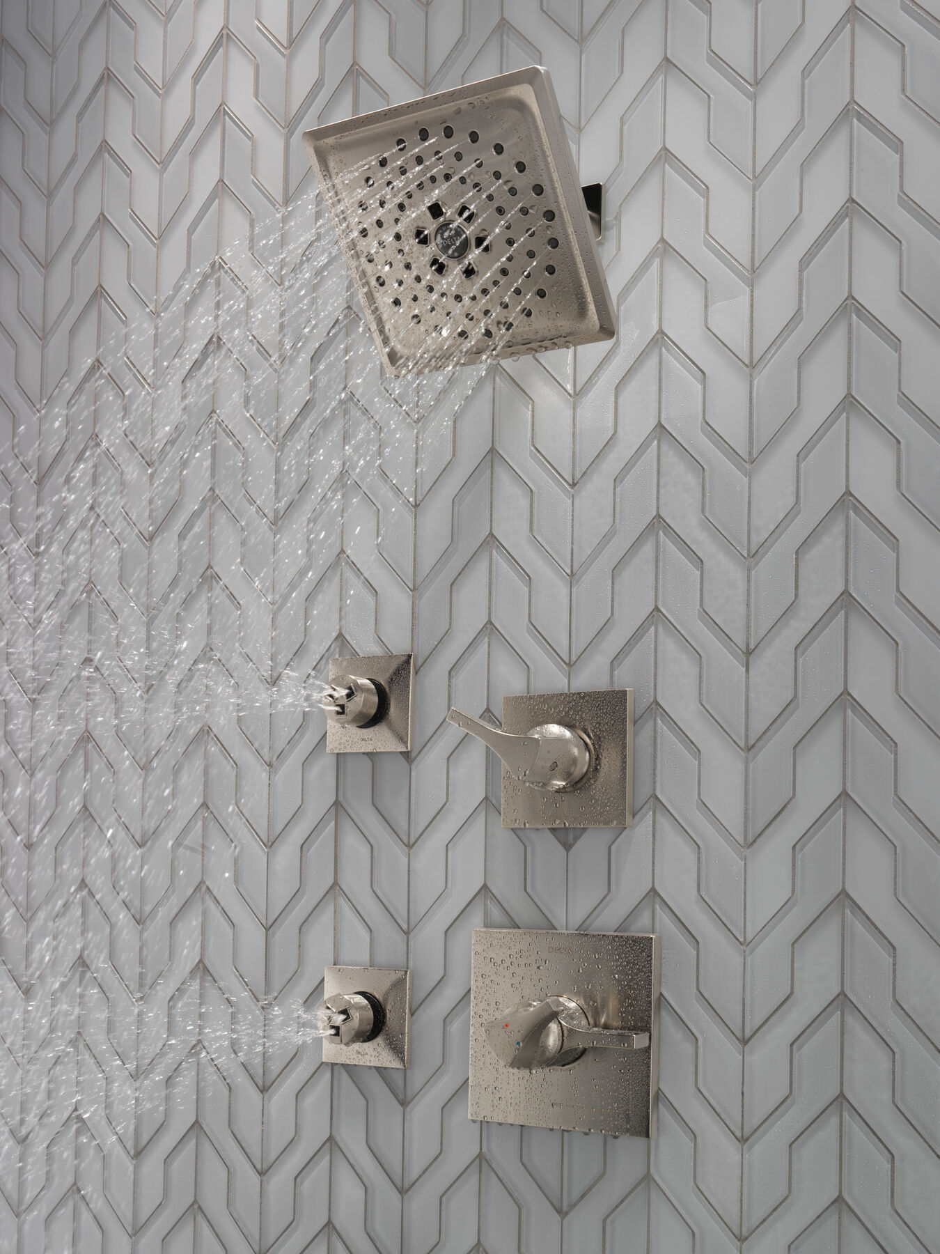 HydraChoice® Square Body Spray Trim in Stainless T50210-SS | Delta Faucet